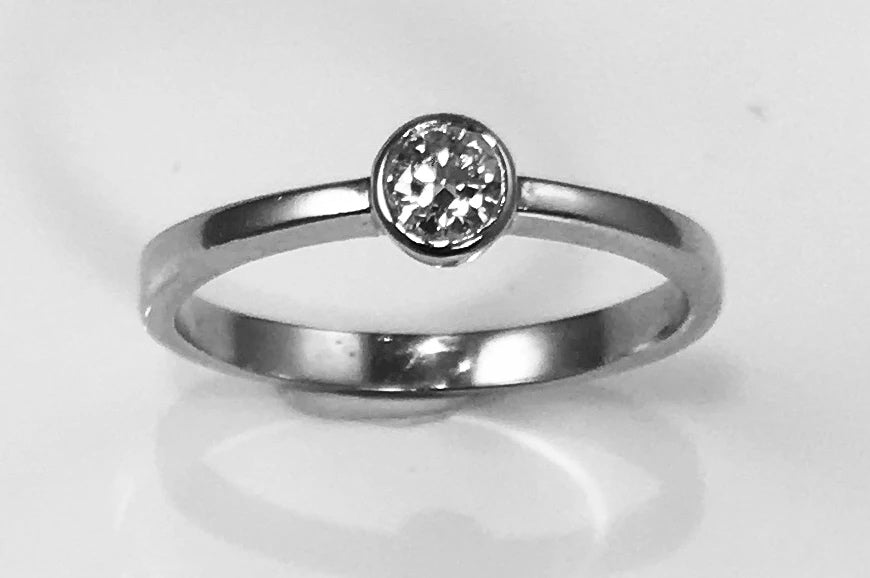 Diamond and Platinum 25pt Solitaire – Raffles Jewellers